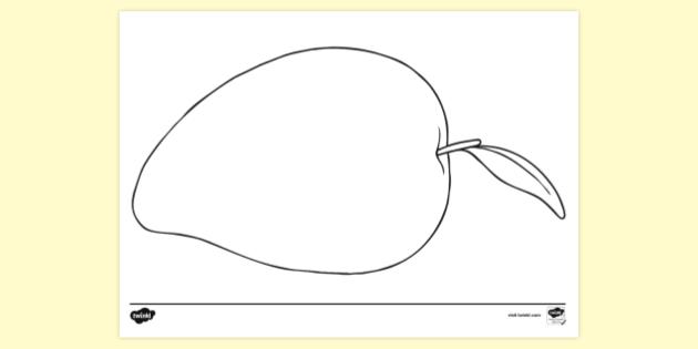 FREE! - Mango Colouring Page | Colouring Sheets