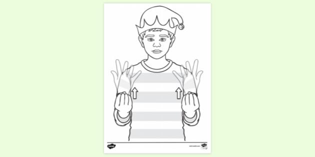FREE! - BSL Bright Colouring Sheet | Colouring Sheets