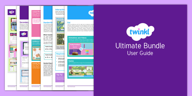 Ultimate Bundle User Guide - twinkl, user guide, ultimate