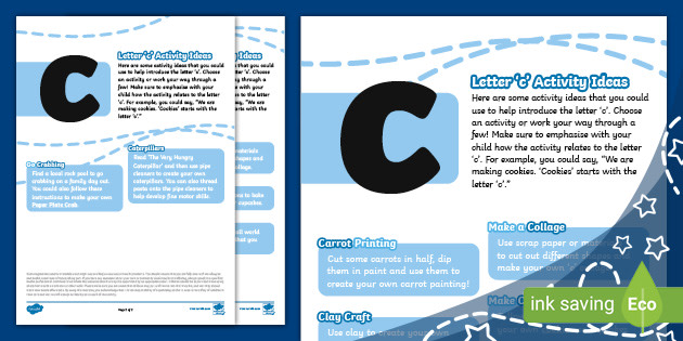 Letter 'c' Activity Ideas