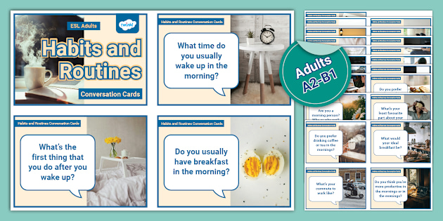 Daily Routines Esl Printable Speaking Activity Cards In Daily Routines