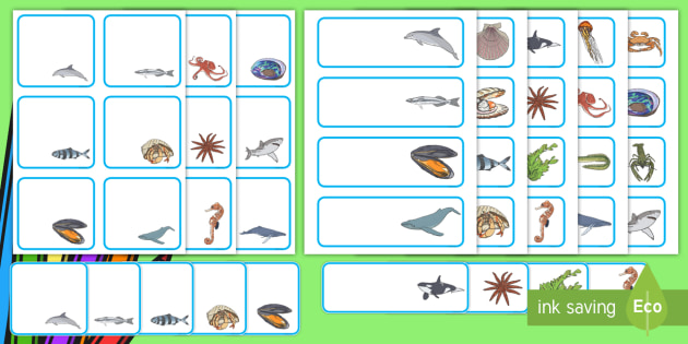 Under the Sea Editable Labels