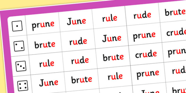 Phase 5 Roll and Read Mat u-e (teacher made)