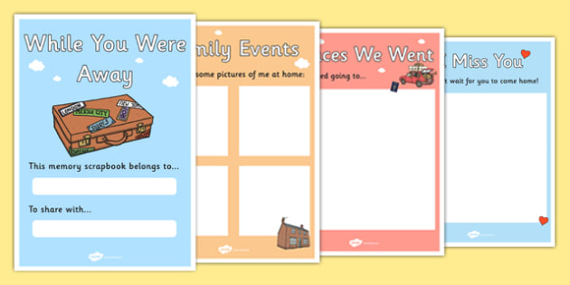 While you Were Away Memory Scrapbook