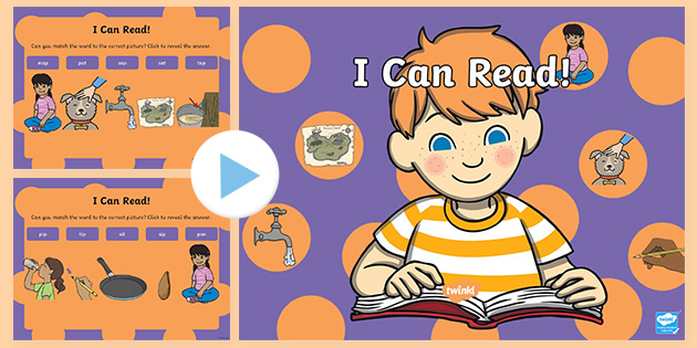 I Can Read Phase 2 Words PowerPoint (teacher made)