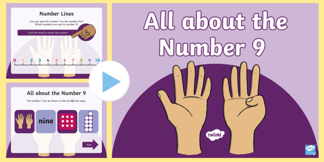 All About the Number 9 PowerPoint (Hecho por educadores)
