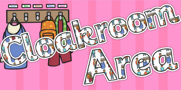 👉 Cloakroom Area Display Lettering (teacher made)