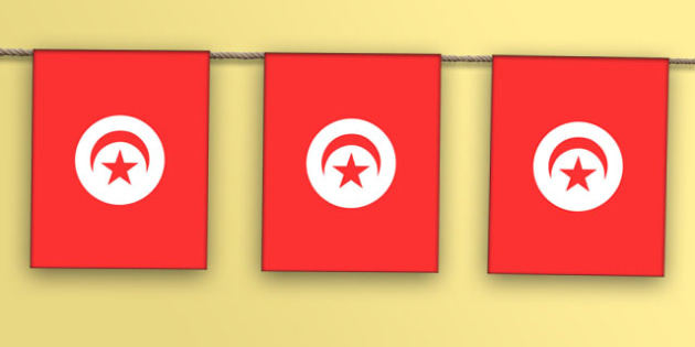 Tunisia Flag Bunting