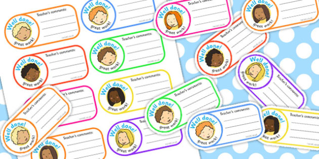 School Role Play Comment Stickers (teacher made)