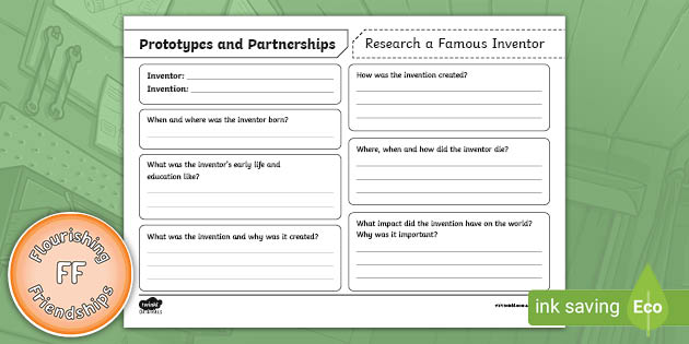 Prototypes and Partnerships Research a Famous Inventor