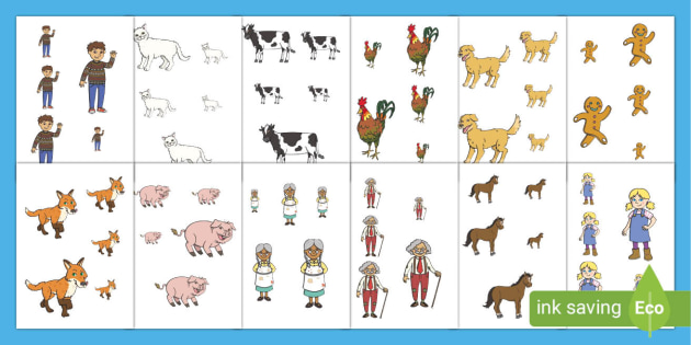 The Gingerbread Man Size Ordering (teacher made)