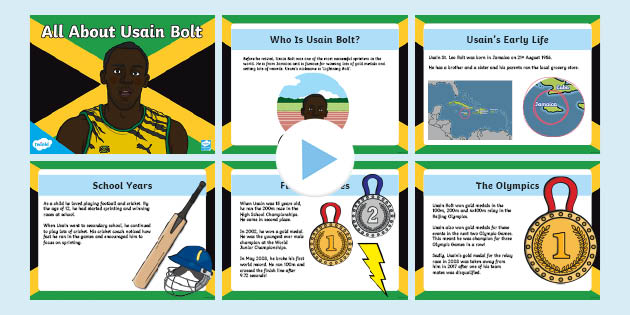 KS1 All About Usain Bolt PPT (teacher made)