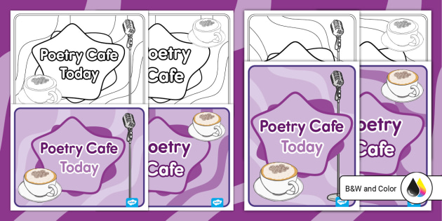 Poetry Cafe Posters (teacher made)