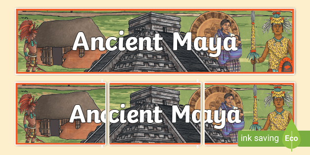 Ancient Maya Display Banner