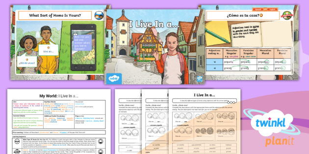 👉 PlanIt Year 5 Spanish Lesson: I Live In a...