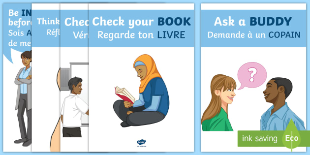 Be Independent Display Posters English/French - Be Independent Display