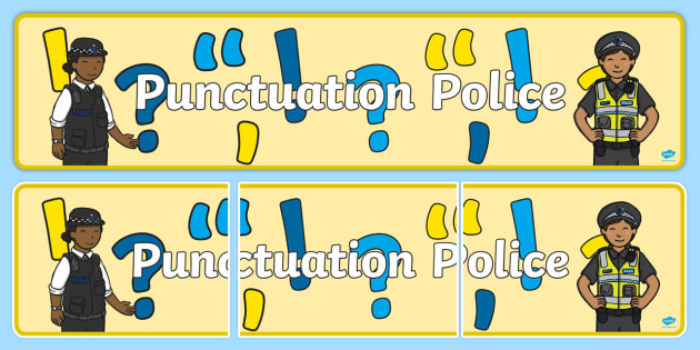 Punctuation Police Pack, spag, english, writing prompts, display
