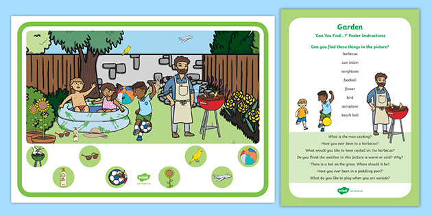 Garden Can You Find...? Poster and Prompt Card Pack