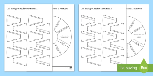 Cell Biology Circular Dominoes | KS3 | Beyond (teacher made)