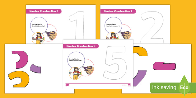 I Can Build Cards Free Download | Numbers 1-5 Craft Activity