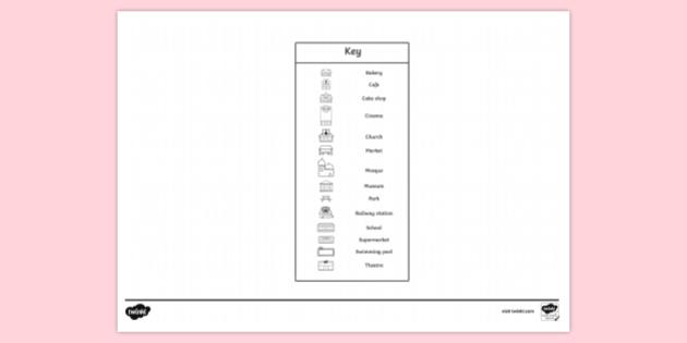 FREE! - Map Key Colouring Sheet | Colouring Sheets