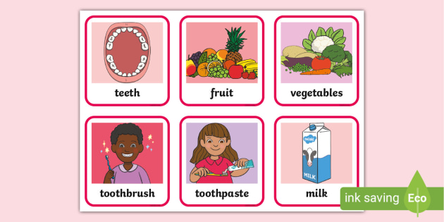 Healthy Teeth Matching Game (teacher made)
