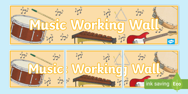 Music Working Wall Display Banner - Twinkl - KS2