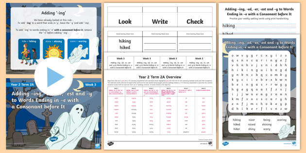 Year 2 Term 2A Week 3 Spelling Pack - Spelling Lists, Word