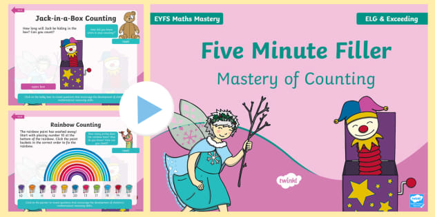 EYFS Maths Mastery: Five Minute Filler Counting (ELG & Exceeding ... EYFS Maths Mastery: Five Minute Filler Counting (ELG & Exceeding ...