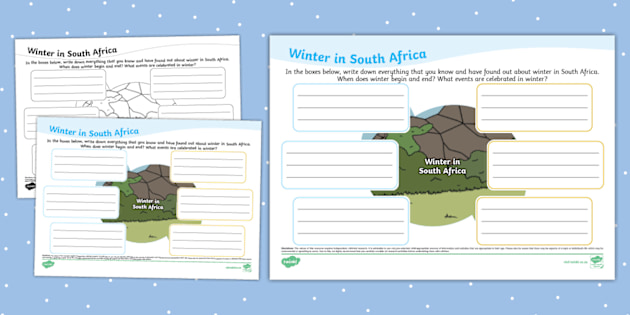 Winter Mind Maps | twinkl.com.au