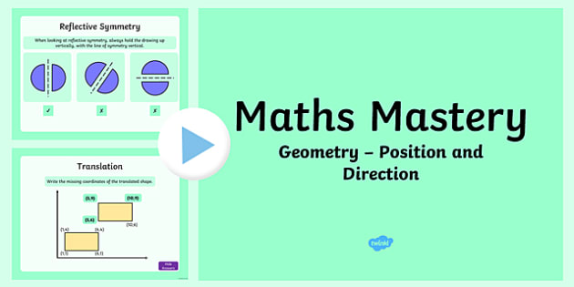 Year 5 Maths Geometry Position and Direction Mastery Activities PowerPoint