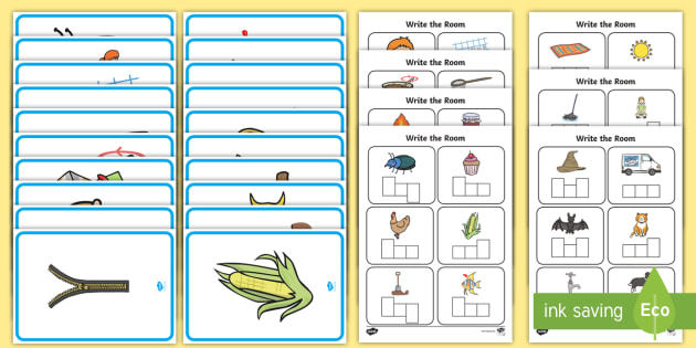 Write the Room CVC Words Activity (teacher made)