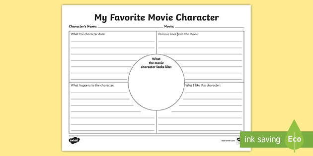 Movie Character Activity (teacher made)