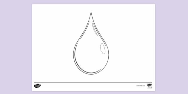FREE! - Water Icon Colouring Sheet Colouring | Colouring Sheets
