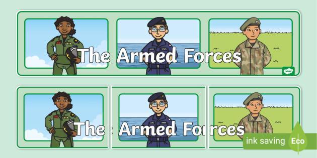 The Armed Forces Display Banner (teacher made)