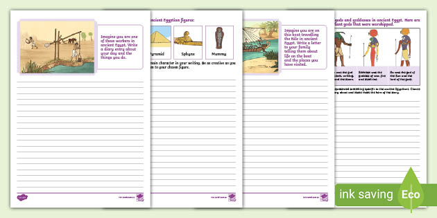 Ancient Egypt Writing Prompts for Upper Primary