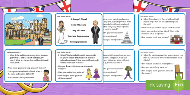 Royal Wedding Mathematics • Twinkl.ca