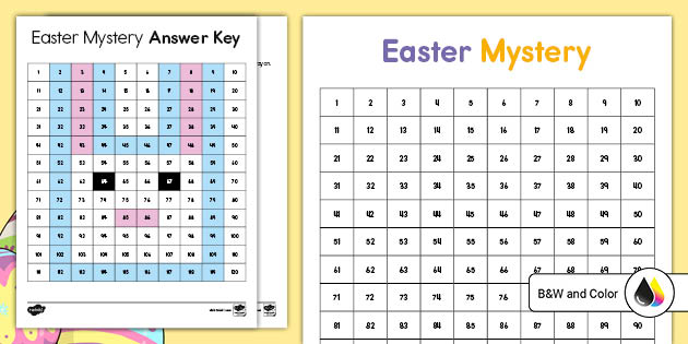 Easter Mystery Number Hunt 120 Chart Activity | Twinkl USA