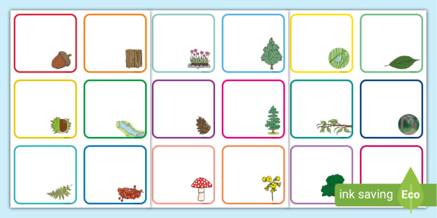 Woodland Peg Labels (teacher made)