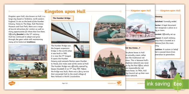Kingston upon Hull Fact File (Teacher-Made)