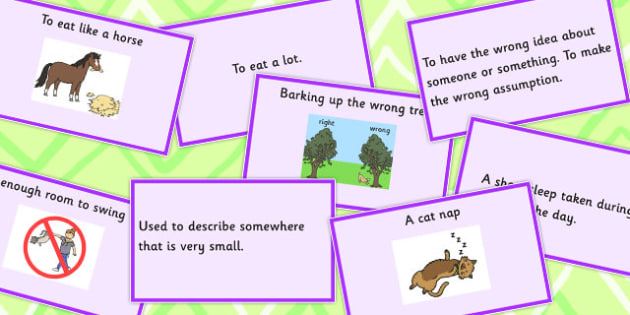 Animal Idioms Matching Cards Set 3 (teacher made)