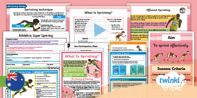 Move PE Year 3 Athletics Lesson 2: Super Sprinting Lesson Pack