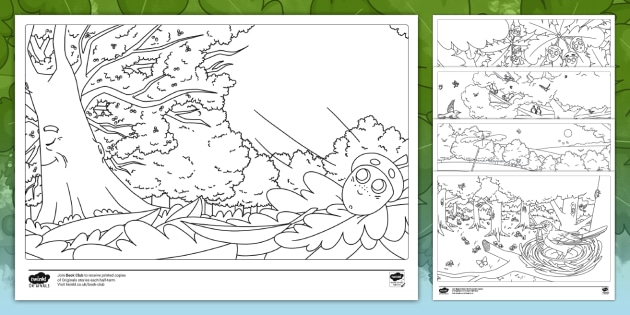 coloring pages of acorns