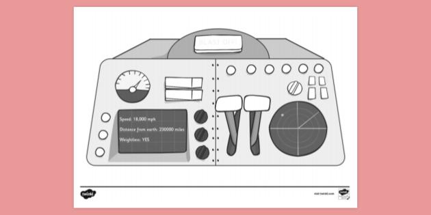 Control Panel Colouring Sheet | Colouring Sheets
