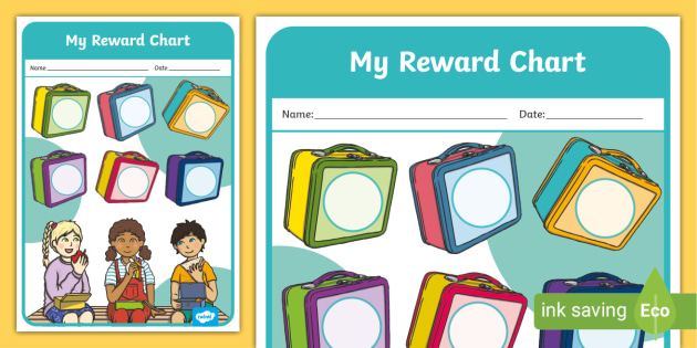 Lunchtime Themed Sticker Reward Chart 30mm (teacher made)