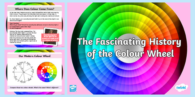 The Fascinating History of the Colour Wheel (teacher made)