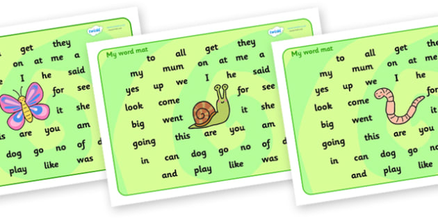 Minibeasts Theme Word Mat (teacher made)