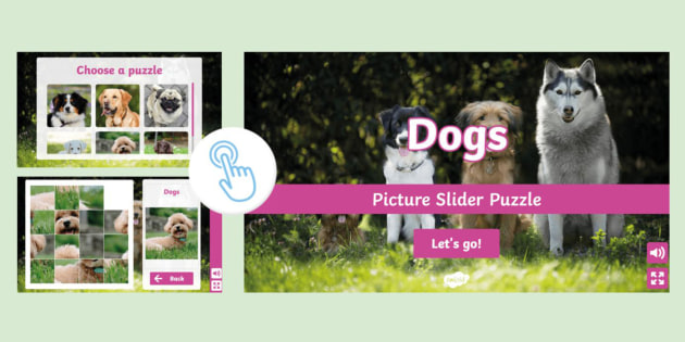 FREE! - Interactive Dog Picture Puzzle (Teacher-Made)