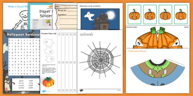 Top 10 KS1 Halloween Activity Pack (teacher made)