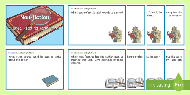 Non-Fiction Guided Reading Task Cards (teacher made)